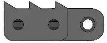 100 Sharp Top Roller Chain With 3-Points Slasher Low Profile – USA ...