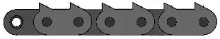 80-3 Sharp Top Roller Chain With 2-Points Slasher Low Profile