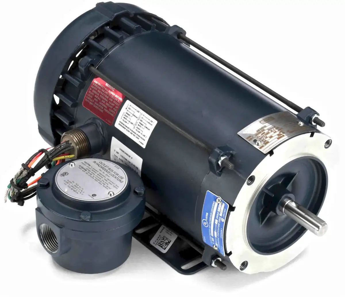Leeson Single-Phase 2 HP Explosion Proof Electric Motor - 3600 RPM, 56C ...