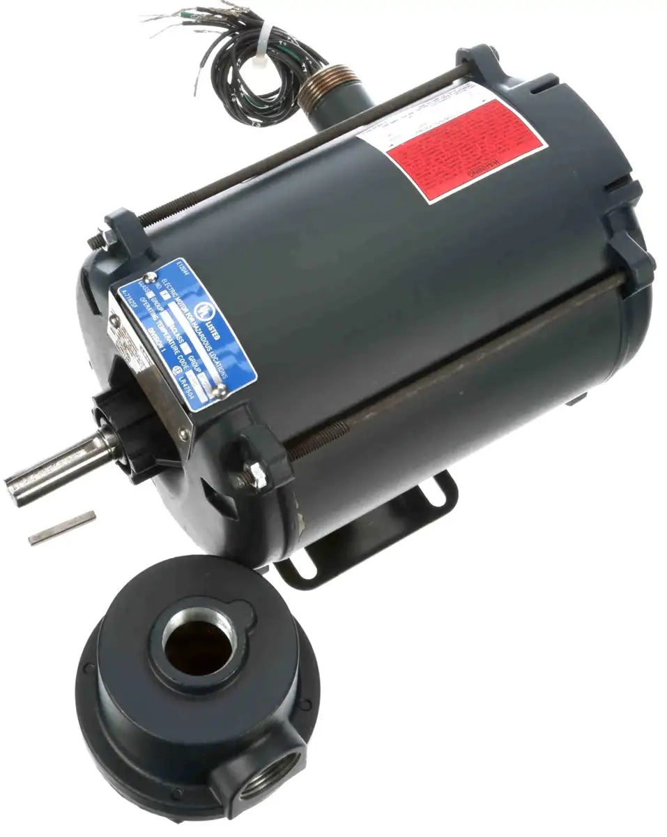 Leeson Three-Phase 1/2 HP Explosion Proof Electric Motor - 1800 RPM, 56 ...