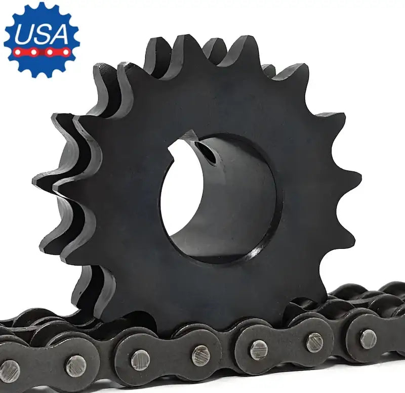 D50BS16H 16-Tooth 1-7/16"-Bore Double-Roller Sprocket for #50 Roller ...