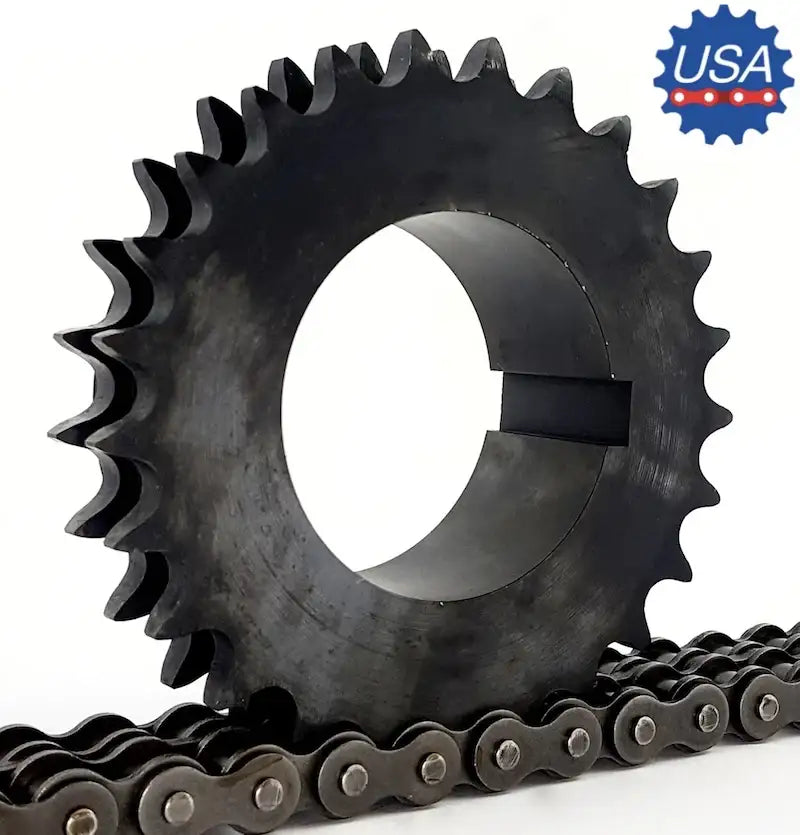 D80R25 Sprocket | Taper Bushed D80R25 Sprocket – USA ROLLER CHAIN