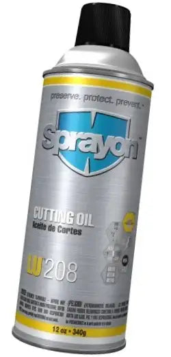 Sprayon LU208 Cutting Oil Lubricant - 16oz Aerosol Can (12 Can Case)